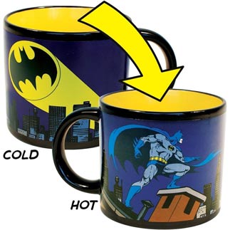 Bat Signal Heat Color Changing Batman Coffee Mug
